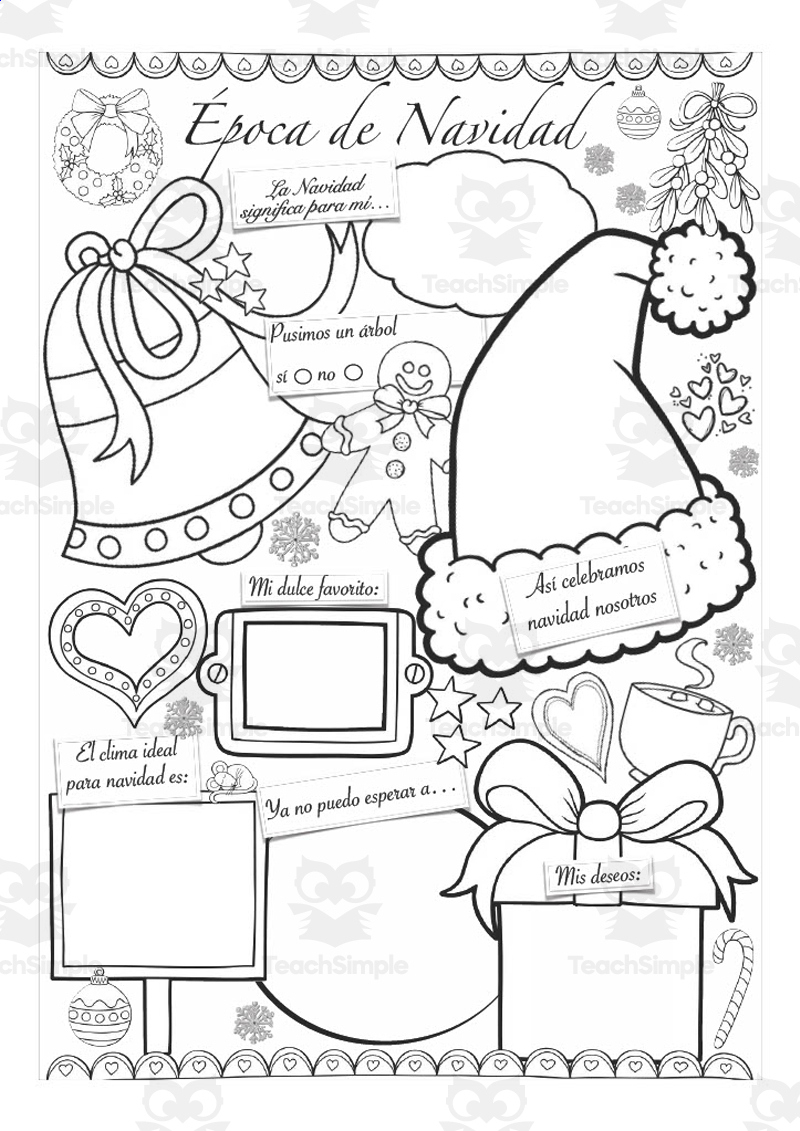 Free Printable Spanish Christmas Worksheets | Printable Worksheets
